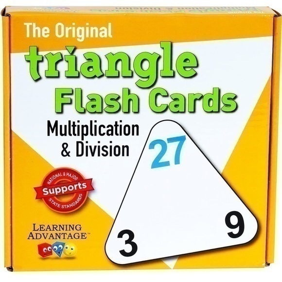 Learning Advantage | Other | Triangle Flash Cards Multiplication And ...